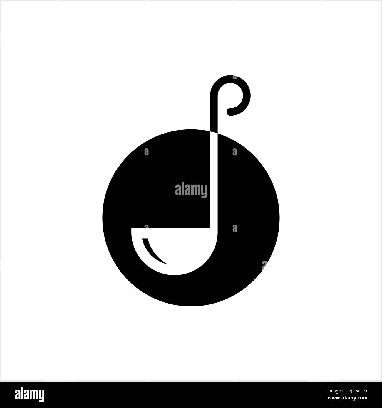 Ladle Icon, Ladle Spoon Vector Art Illustration Stock Vector Image ...