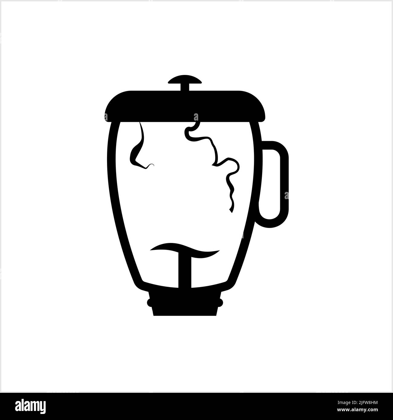 Cracked Broken Blender Mixer Jar Icon, Kitchen Home Electric Appliance ...
