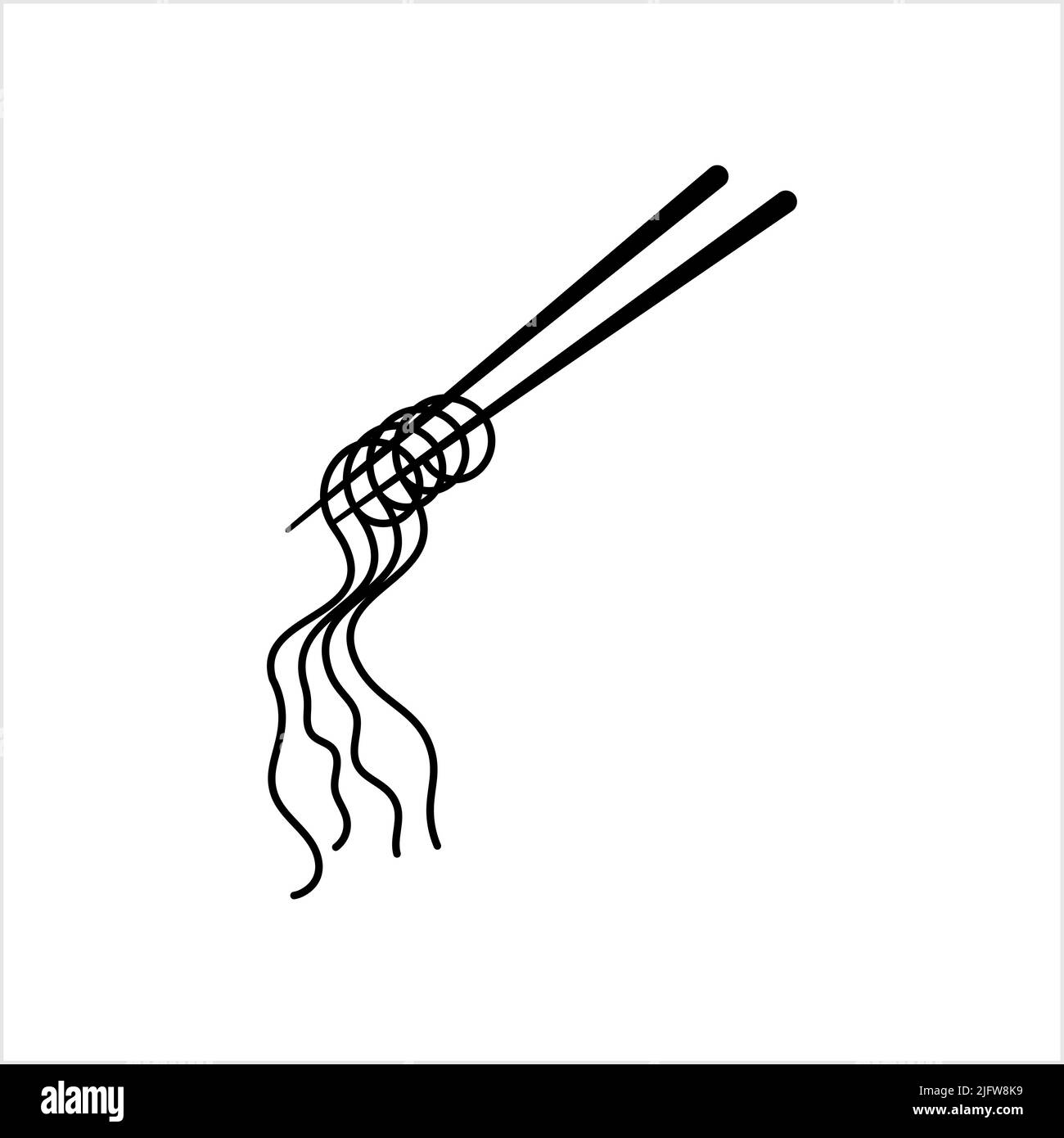 Noodles Icon, Food Icon Vector Art Illustration Stock Vector Image ...