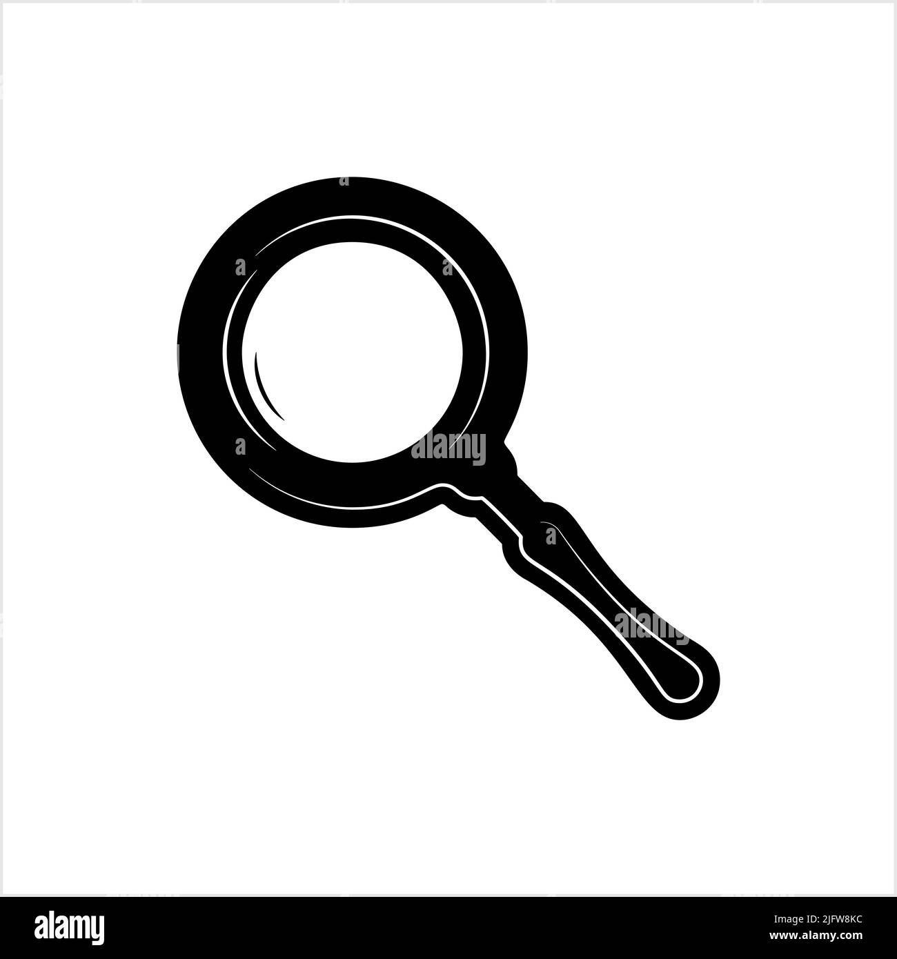 Magnifier Icon, Magnify Glass, Lens Icon Vector Art Illustration Stock ...