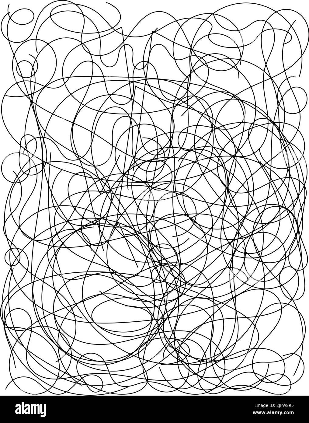 Random Abstract Chaotic Lines Pattern Vector Art Illustration Stock ...