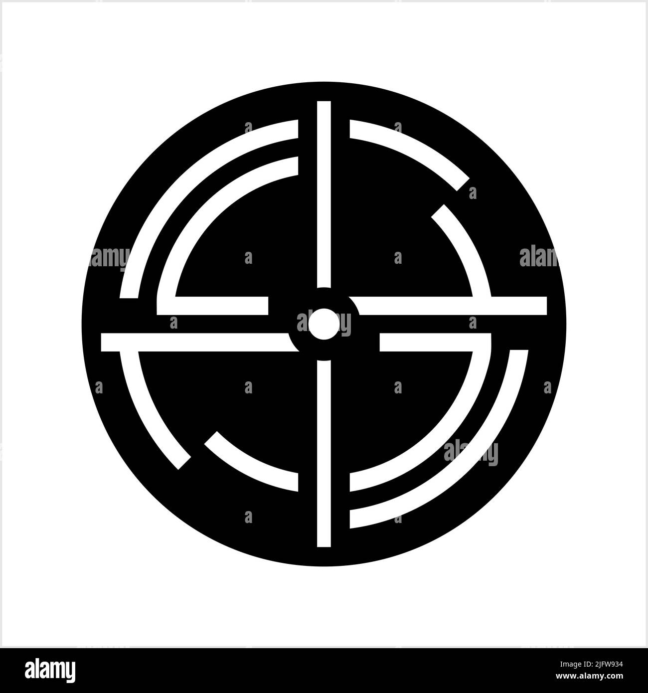 Target Icon, Target Board Vector Art Illustration Stock Vector Image ...