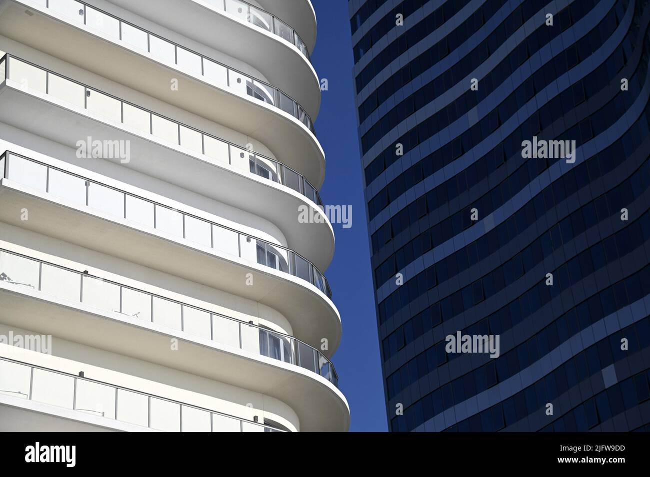 Modern high rise building in Miramar, a residential district of Havana ...