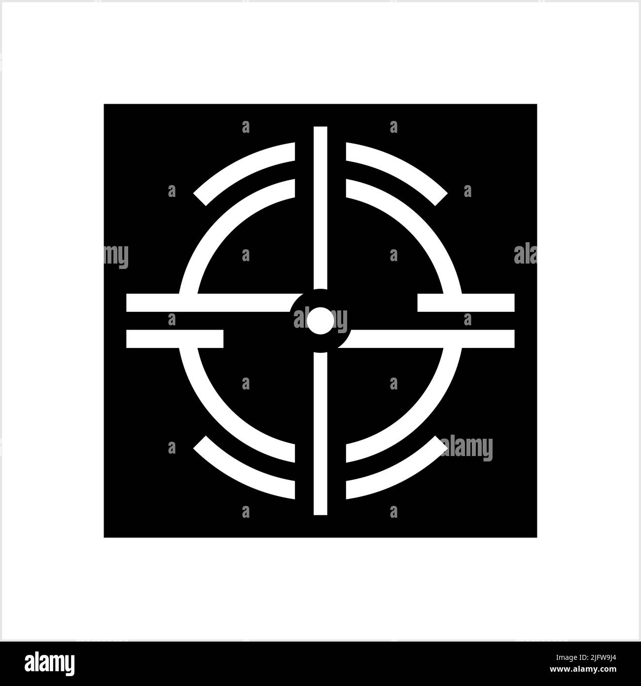 Target Icon, Target Board Vector Art Illustration Stock Vector Image ...