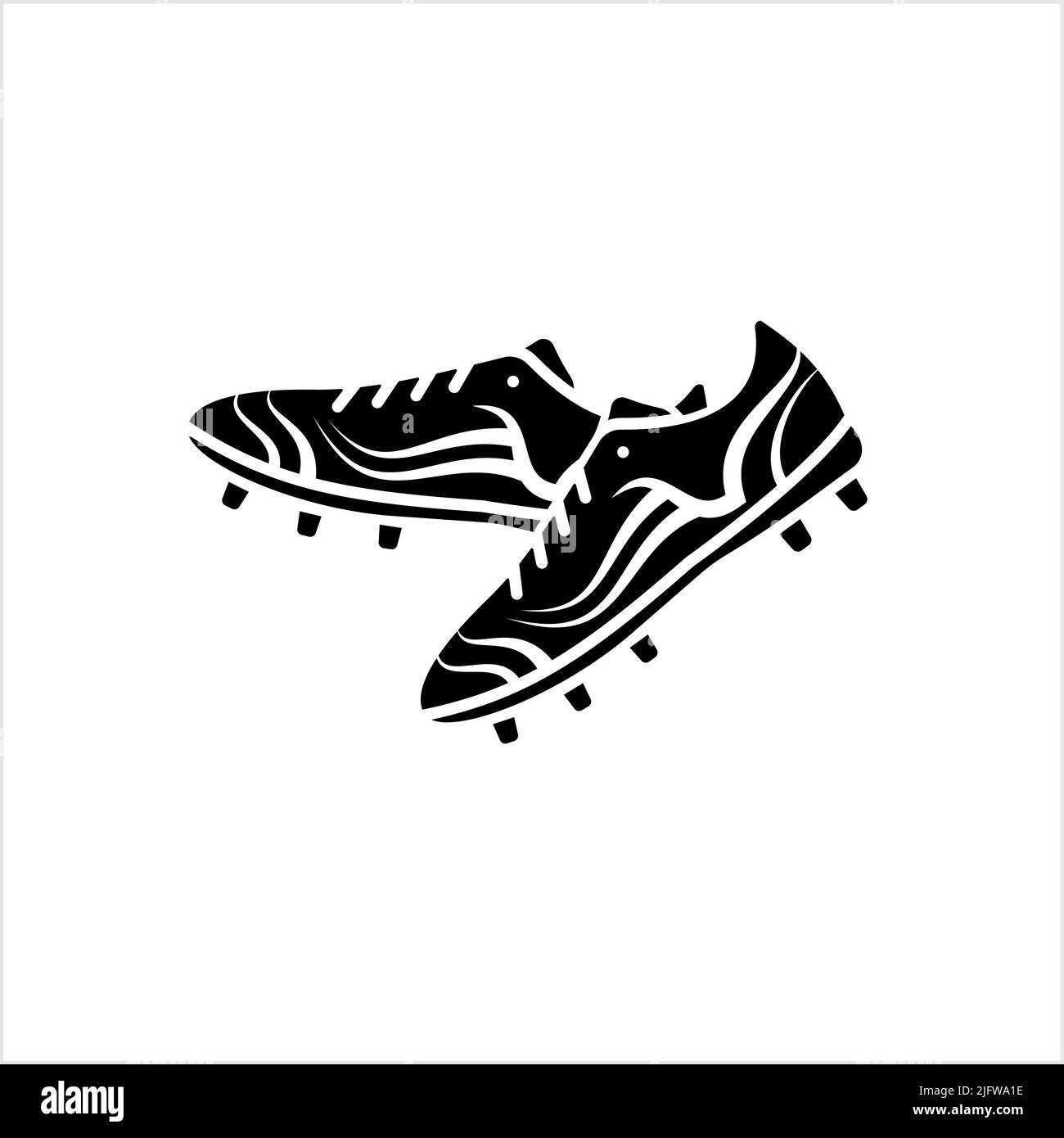 Soccer Shoe Icon, Sport Shoe Icon Vector Art Illustration Stock Vector ...