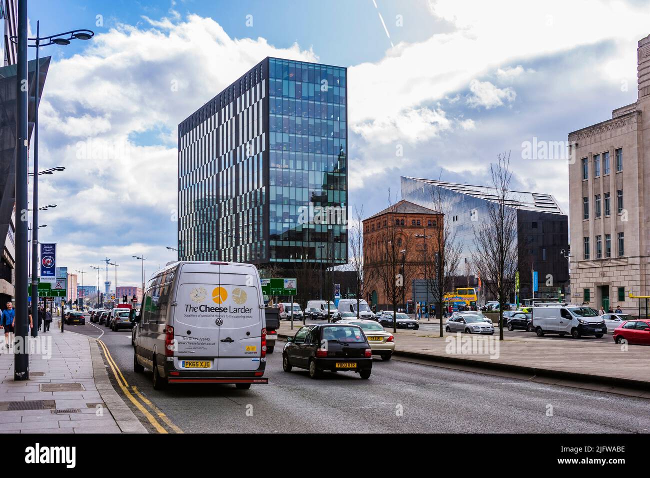 View of Strand St. Liverpool, Merseyside, Lancashire, England, United ...