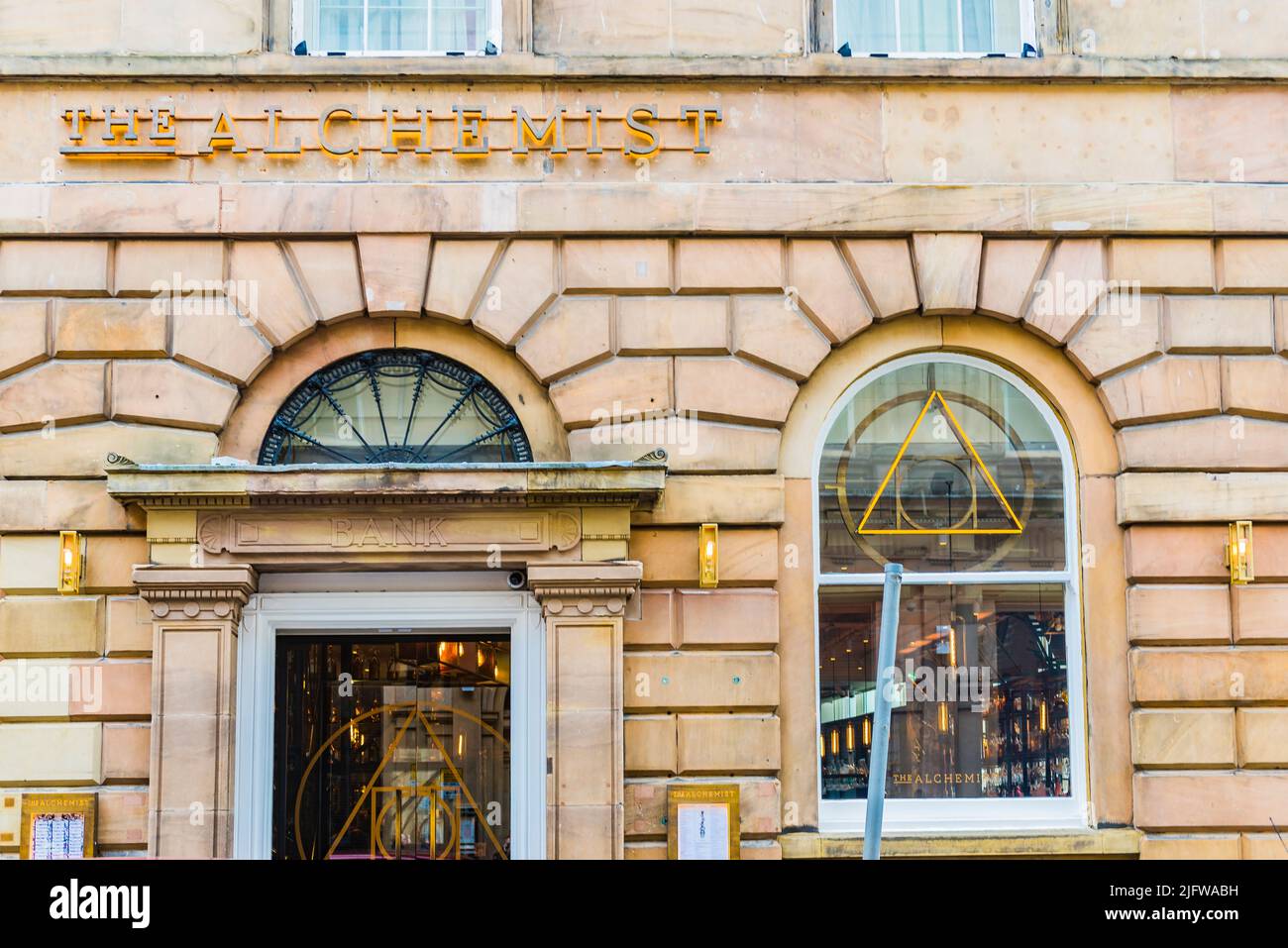 Cocktail bar and restaurant, The Alchemist, Brunswick Street, Liverpool ...