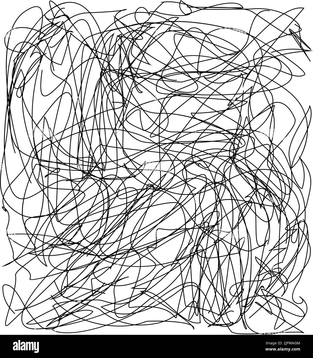 Random Abstract Chaotic Lines Pattern Vector Art Illustration Stock ...