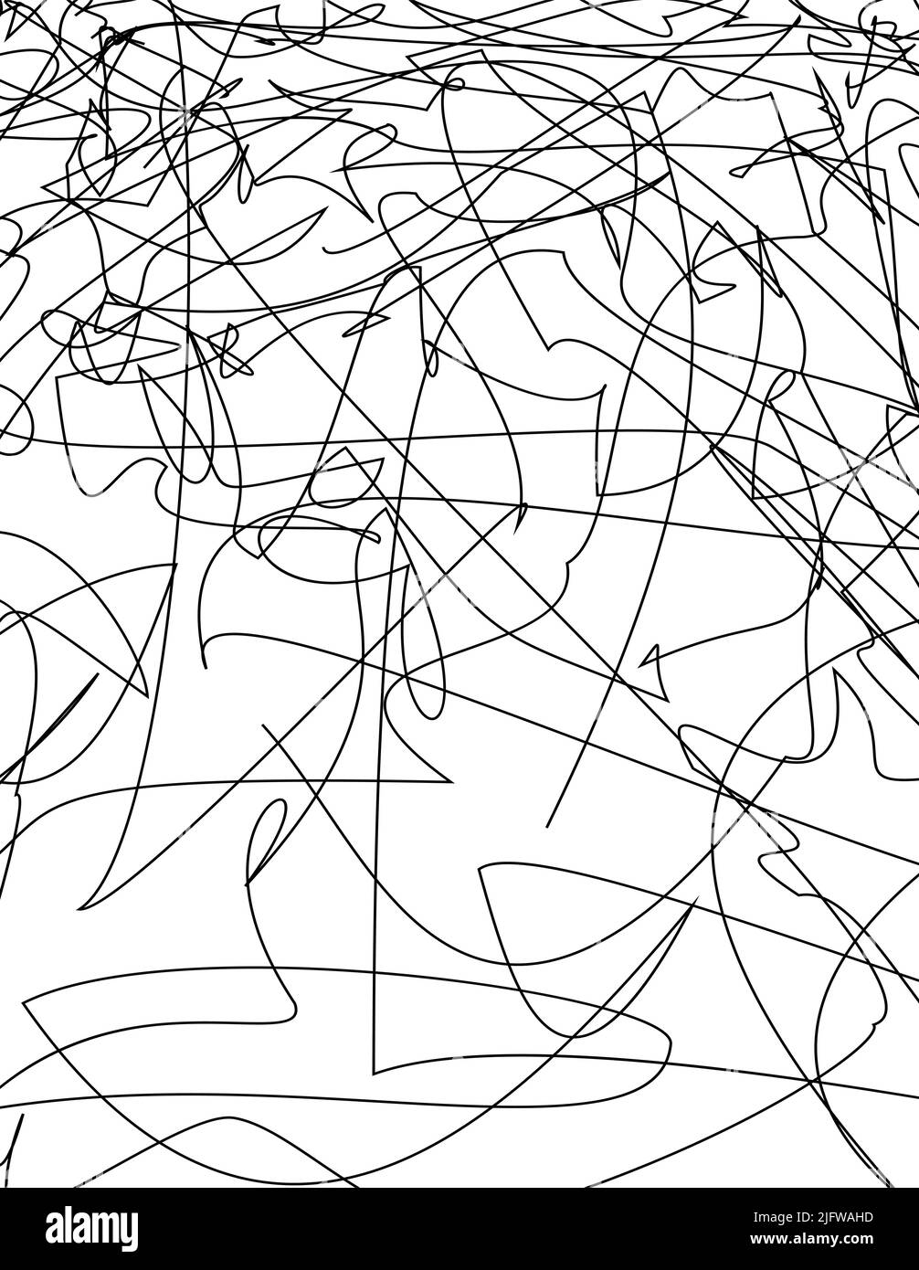 Random Abstract Chaotic Lines Pattern Vector Art Illustration Stock Vector Image & Art - Alamy