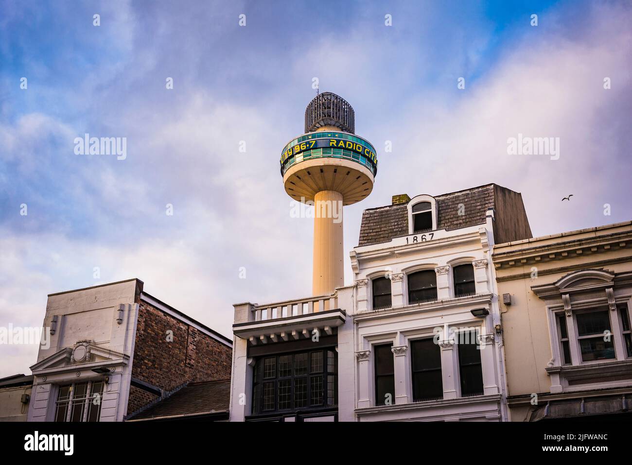 Liverpool street highlighting Radio City Tower. Radio City Tower, also ...