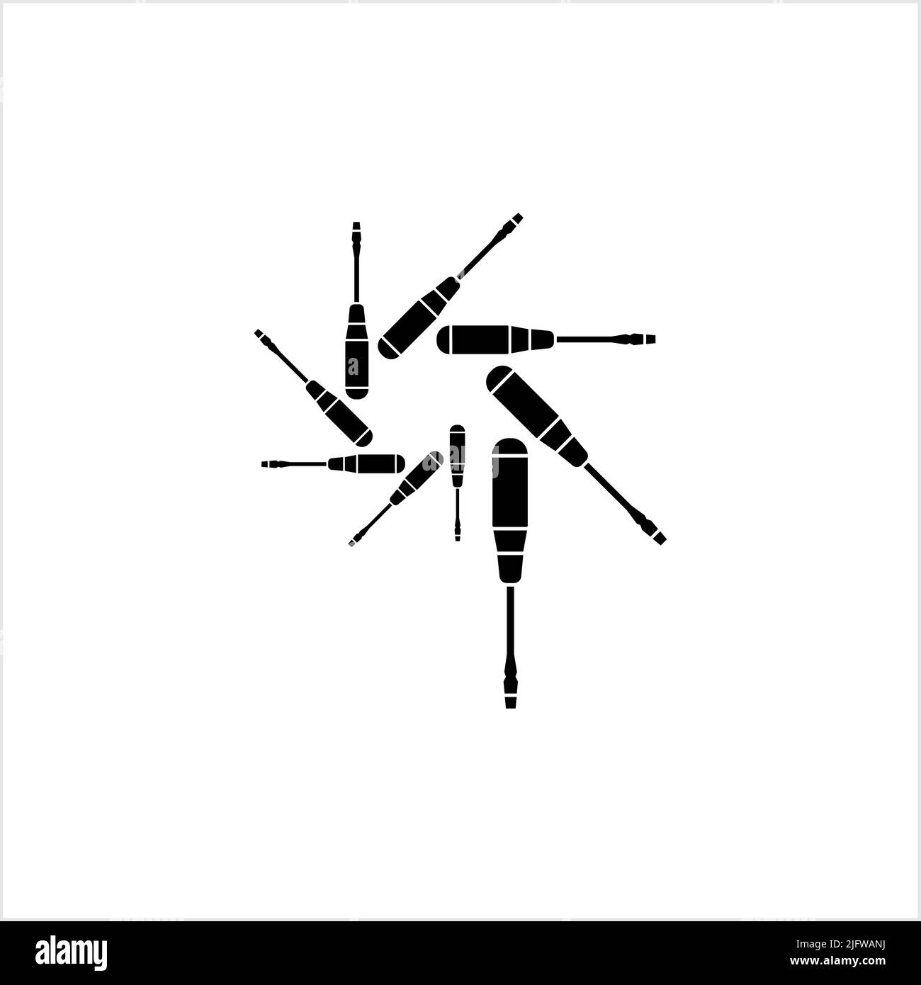 Screwdriver Icon Design, A Tool For Turning (Driving Or Removing ...
