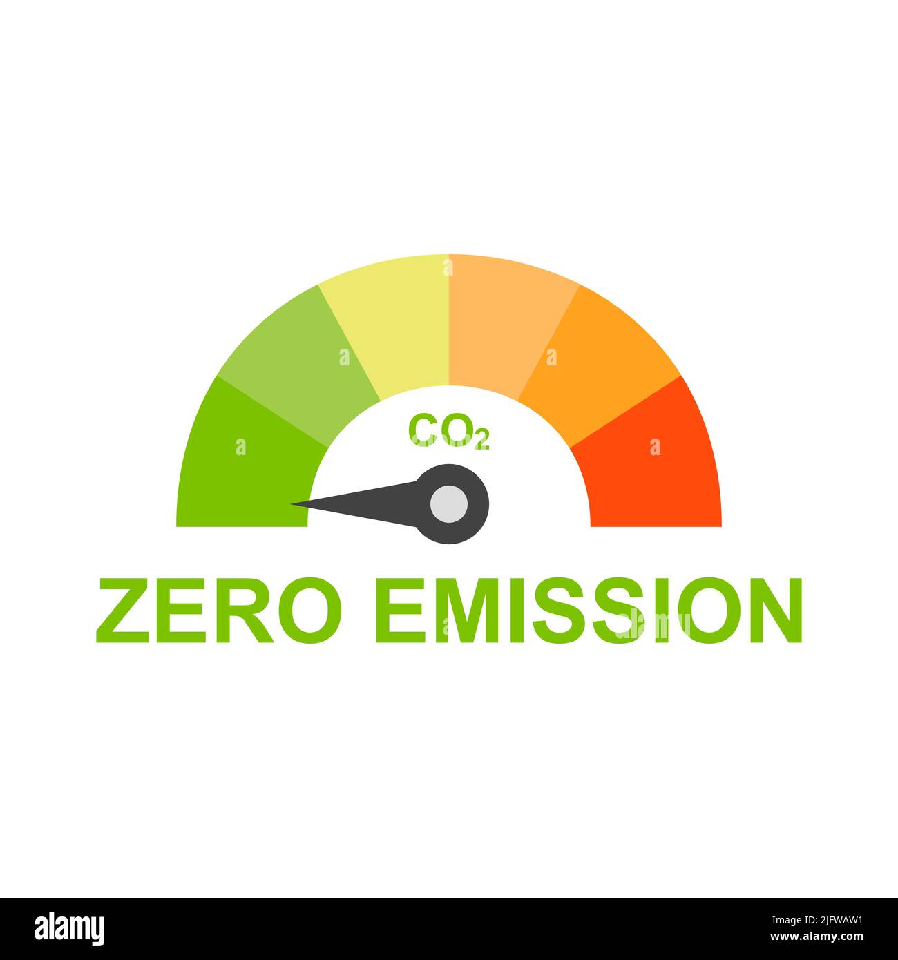 Carbon neutral icon zero Stock Vector Images - Alamy