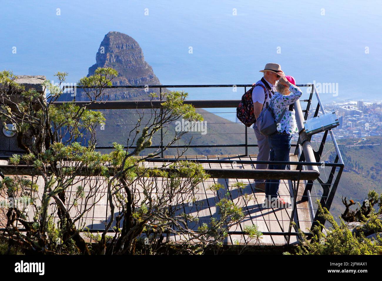 This is one of the cantilevered viewing platforms on the summit of ...