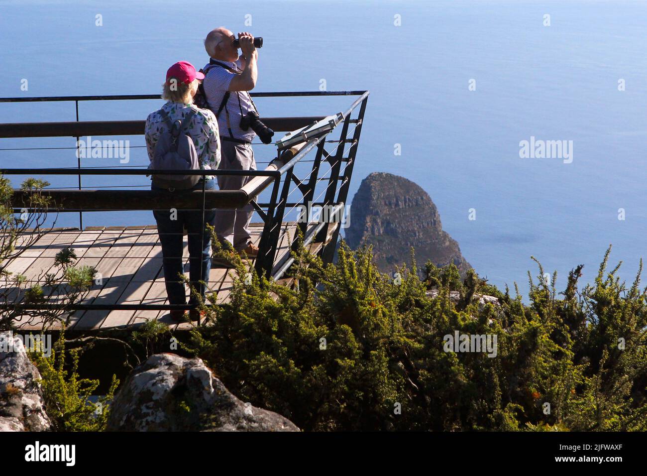 This is one of the cantilevered viewing platforms on the summit of ...