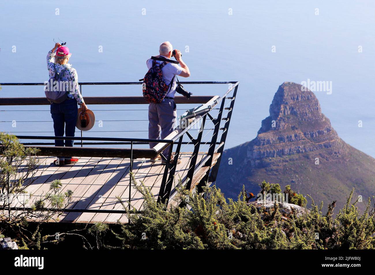 This is one of the cantilevered viewing platforms on the summit of ...