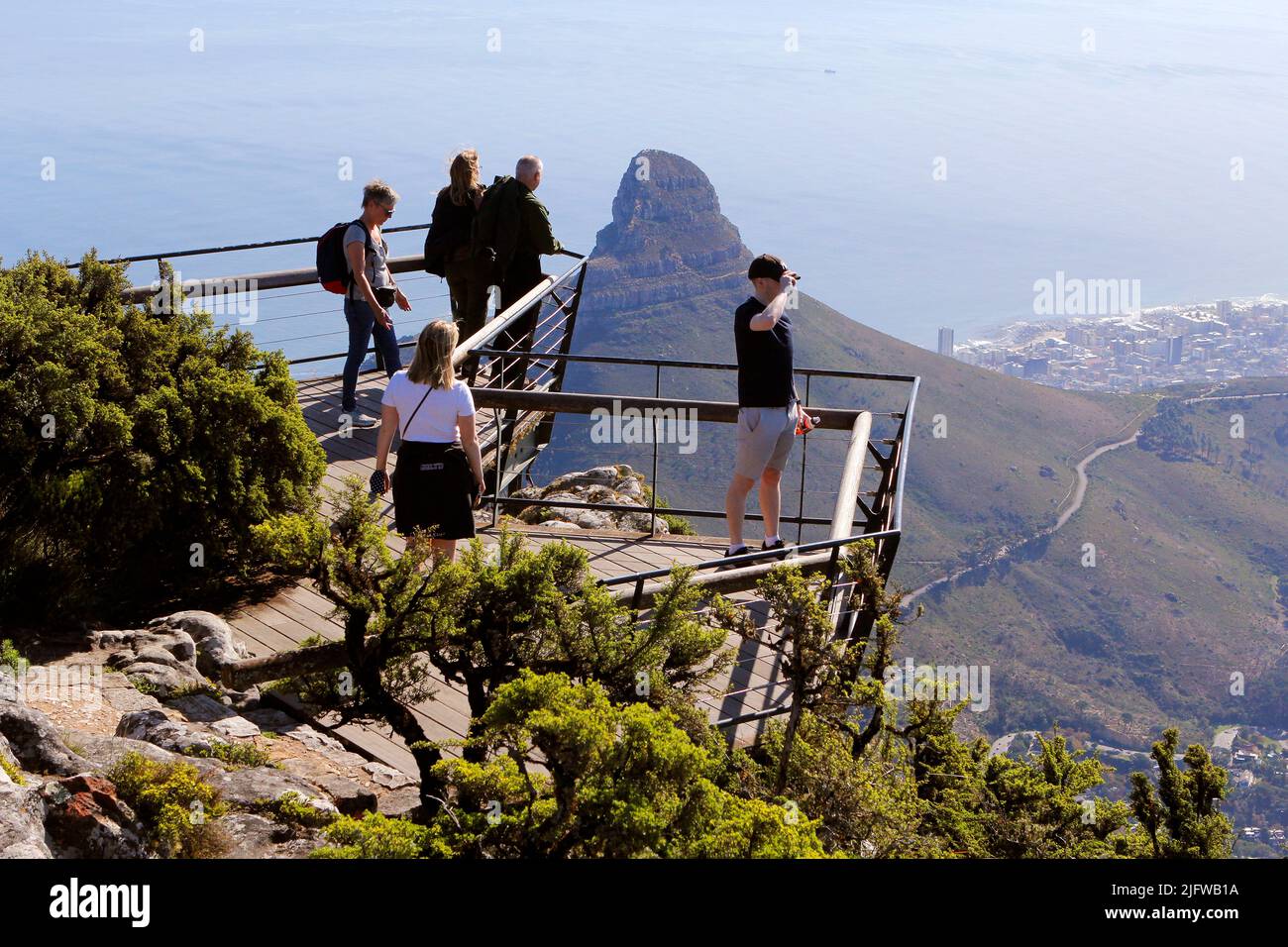 This is one of the cantilevered viewing platforms on the summit of ...