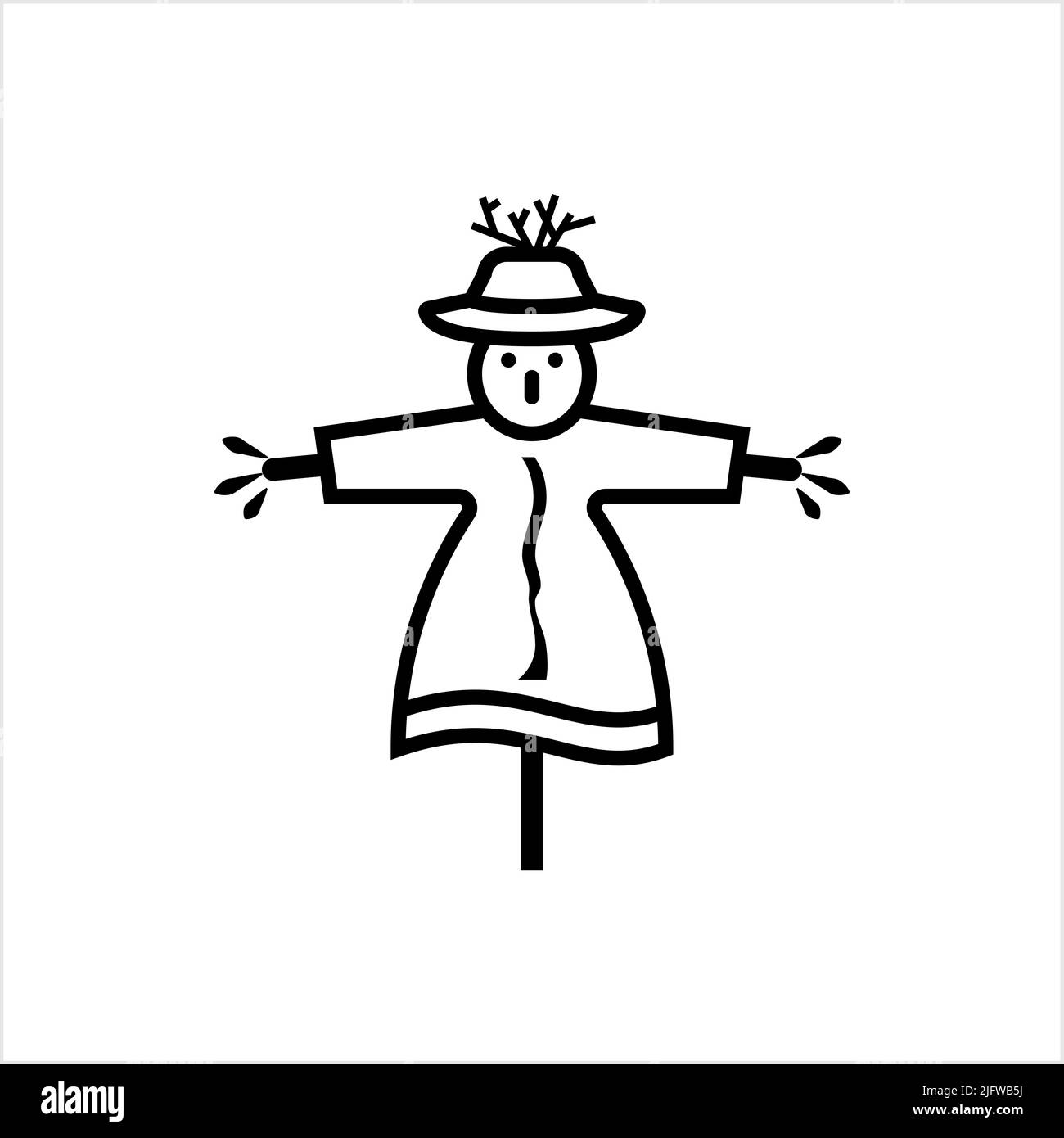 Graphic scarecrow Black and White Stock Photos & Images - Alamy