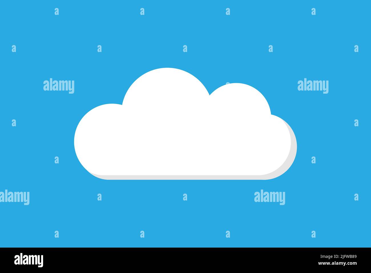 Cloud Icon flat style simple design Stock Vector Image & Art - Alamy