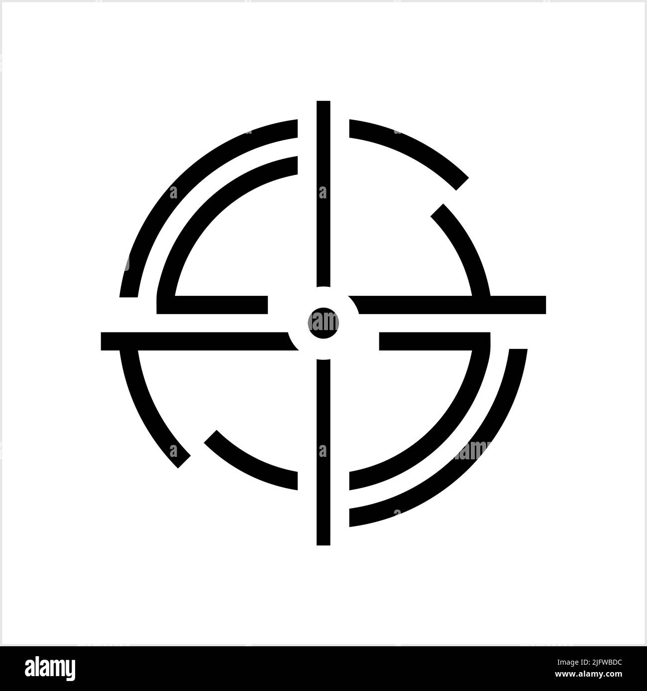 Target Icon, Target Board Vector Art Illustration Stock Vector Image ...