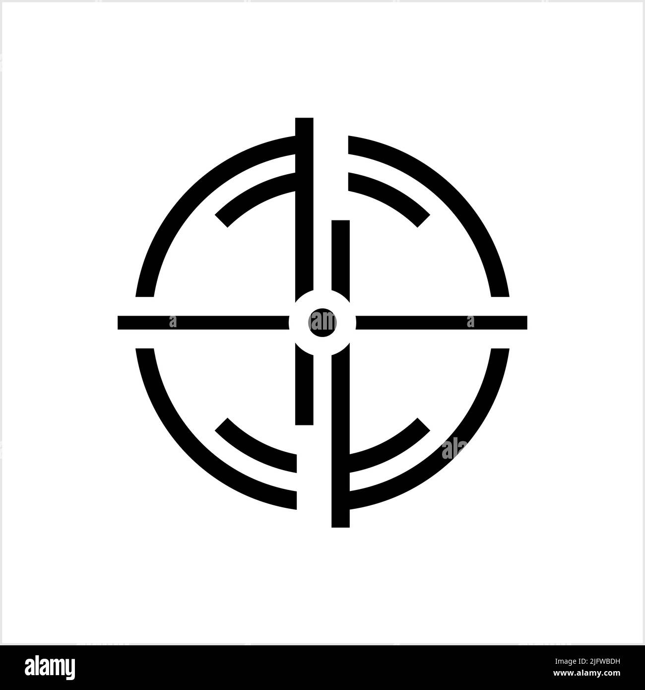 Target Icon, Target Board Vector Art Illustration Stock Vector Image ...