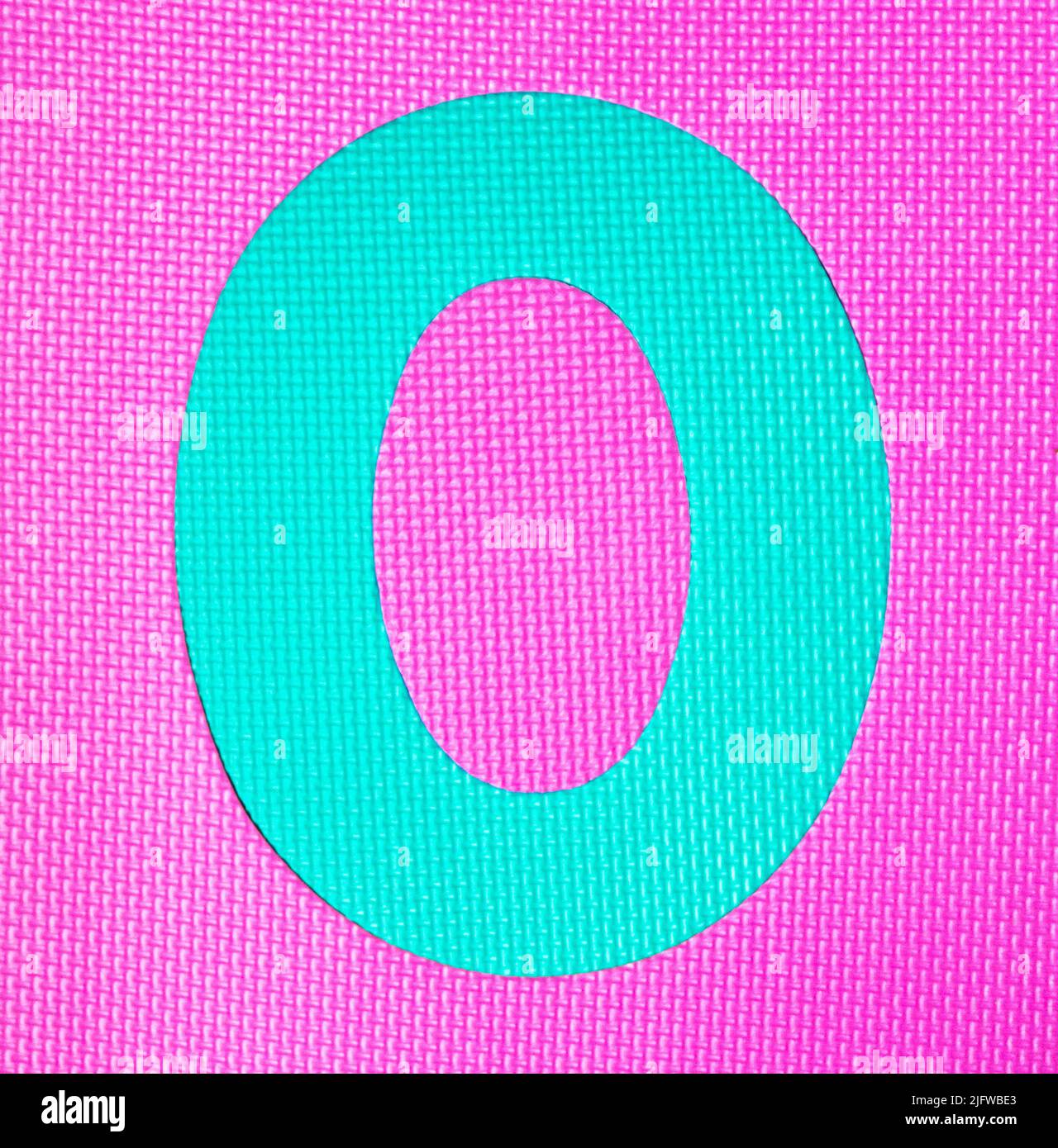 Colourful number foam puzzle mat for children. Number zero Stock Photo ...