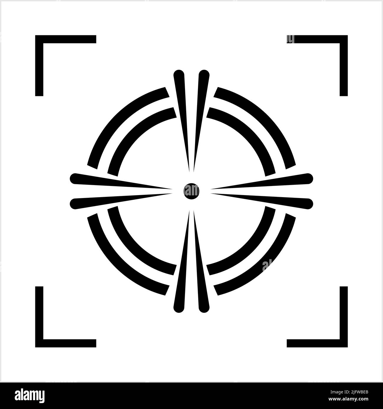 Target Icon, Target Board Vector Art Illustration Stock Vector Image ...