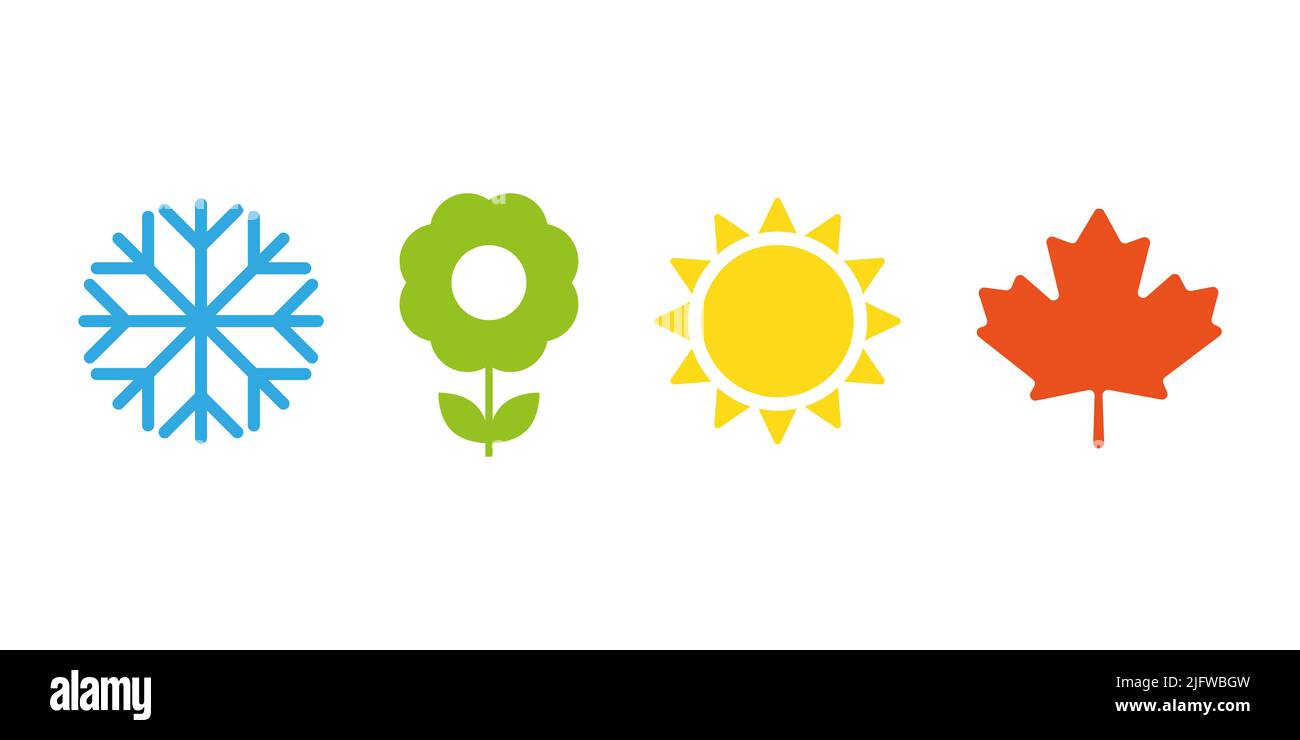 Season icons symbol simple design Stock Vector Image & Art - Alamy