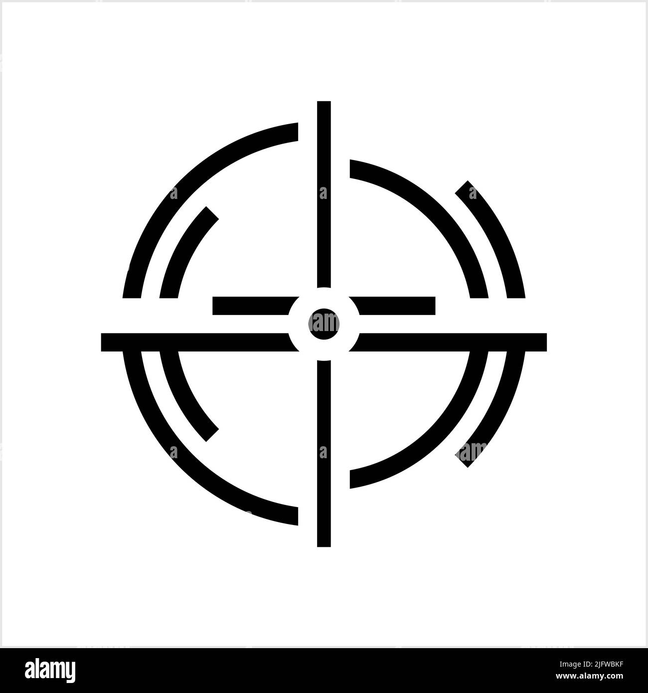 Target Icon, Target Board Vector Art Illustration Stock Vector Image ...