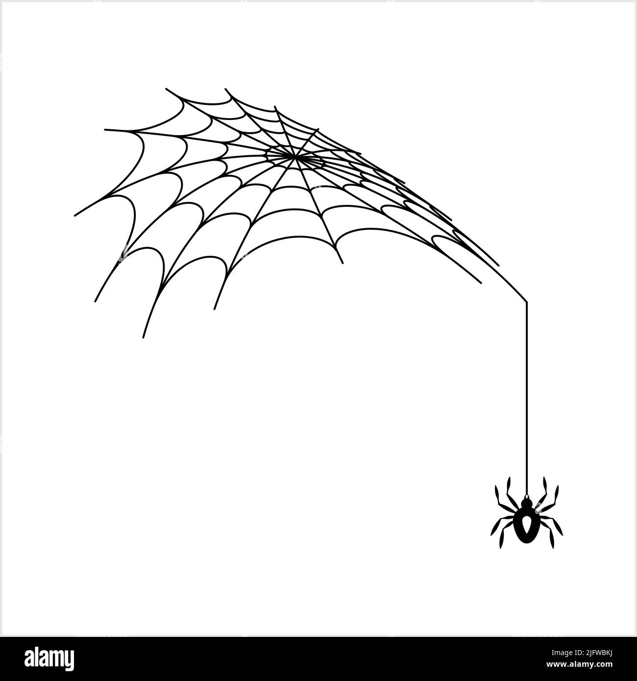 Spider Icon, Spider Vector Art Illustration Stock Vector Image & Art ...