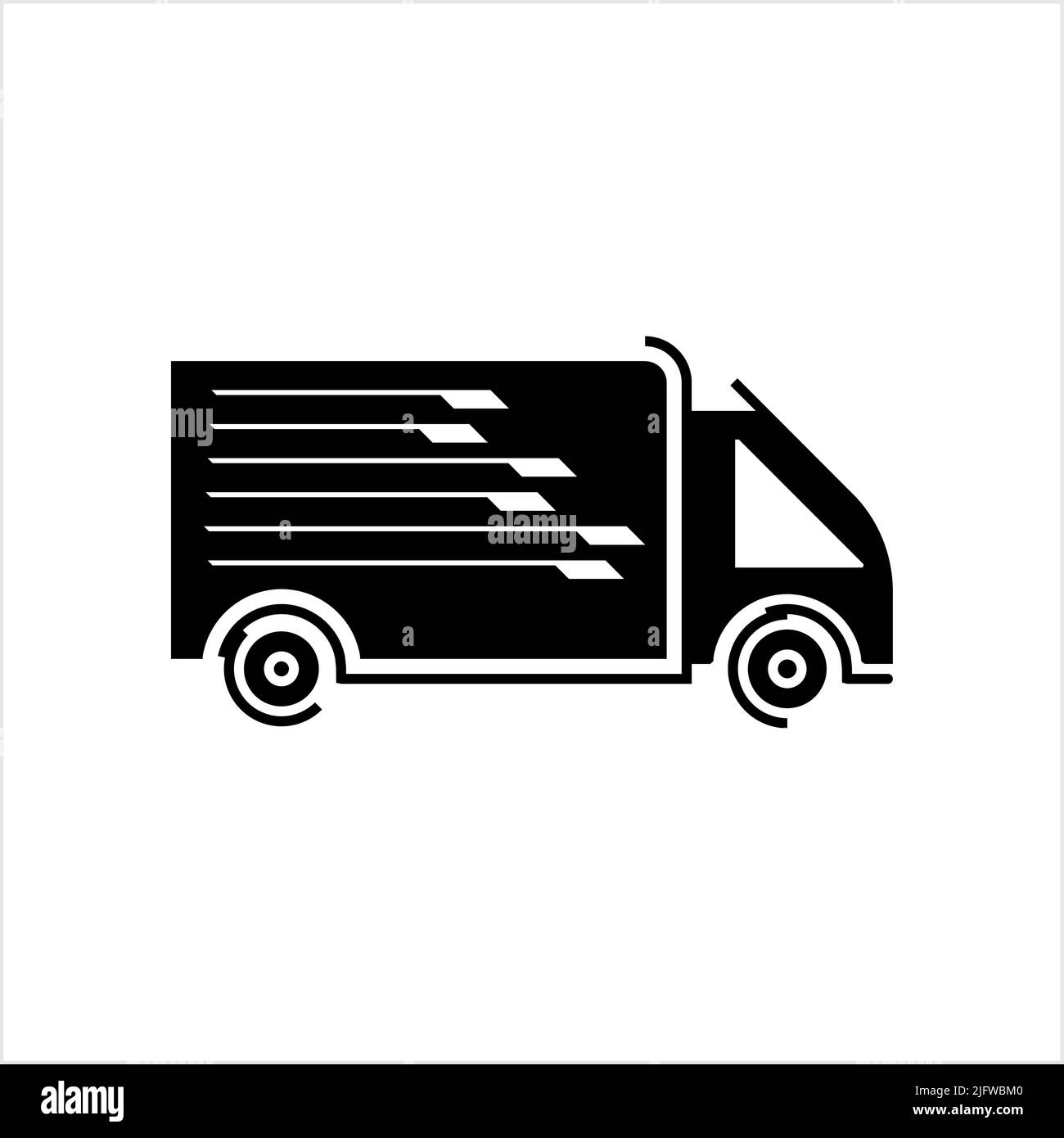 Shipping Truck Icon Vector Art Illustration Stock Vector Image & Art ...