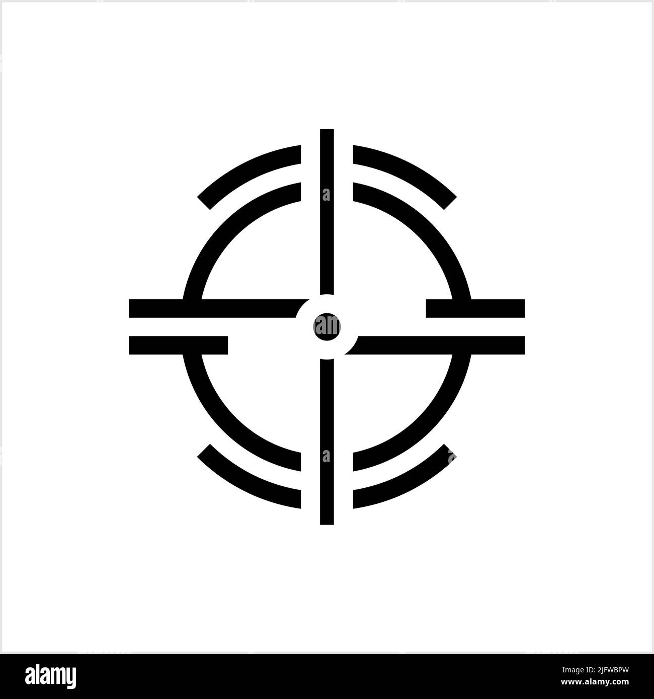 Target Icon, Target Board Vector Art Illustration Stock Vector Image ...