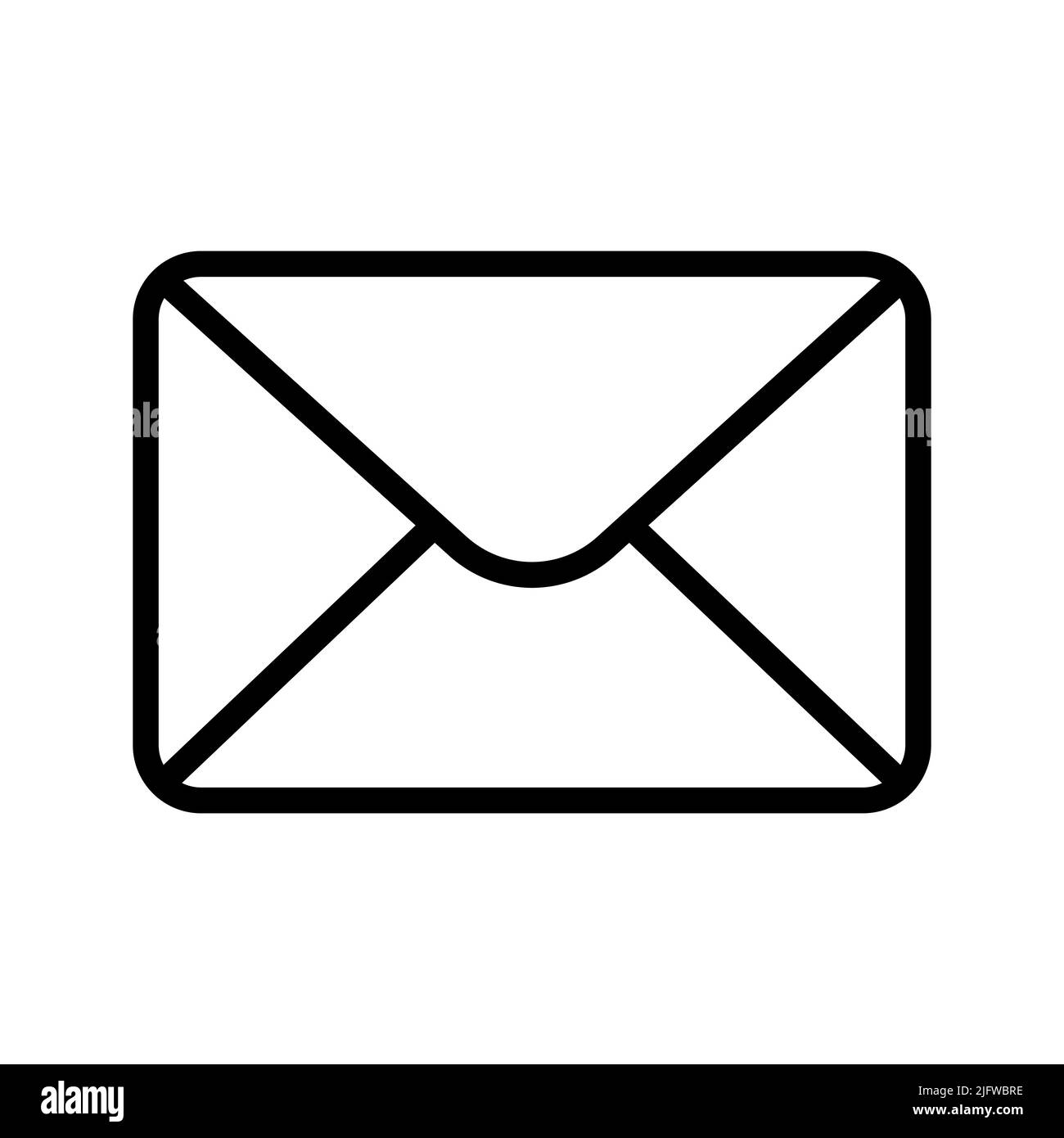 Envelope stamp icon simple Cut Out Stock Images & Pictures - Alamy