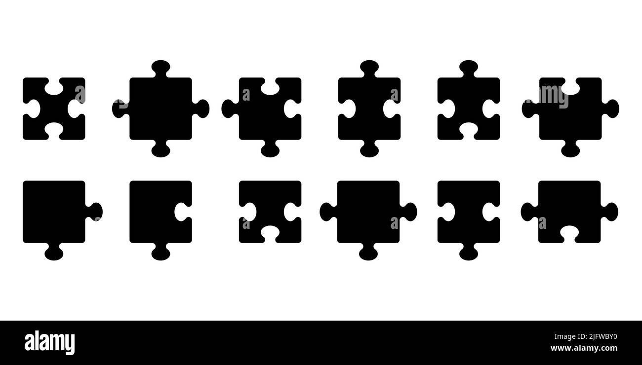 Puzzle icon set simple design Stock Vector Image & Art - Alamy