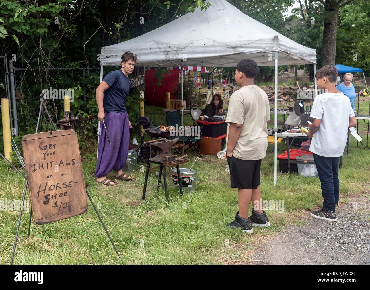 Blacksmithing exhibition hi-res stock photography and images - Alamy