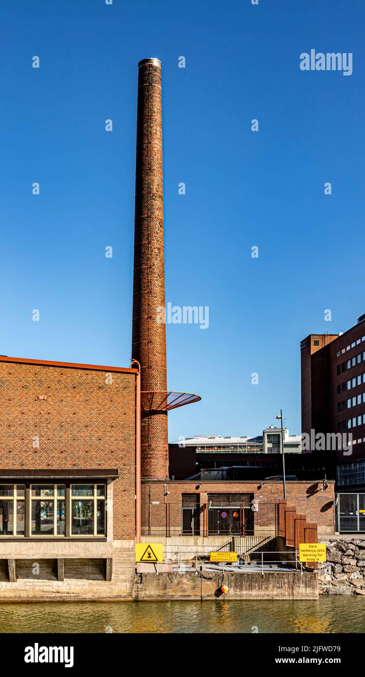 The Helen Ltd combined heat and power plant in Salmisaari, Helsinki ...