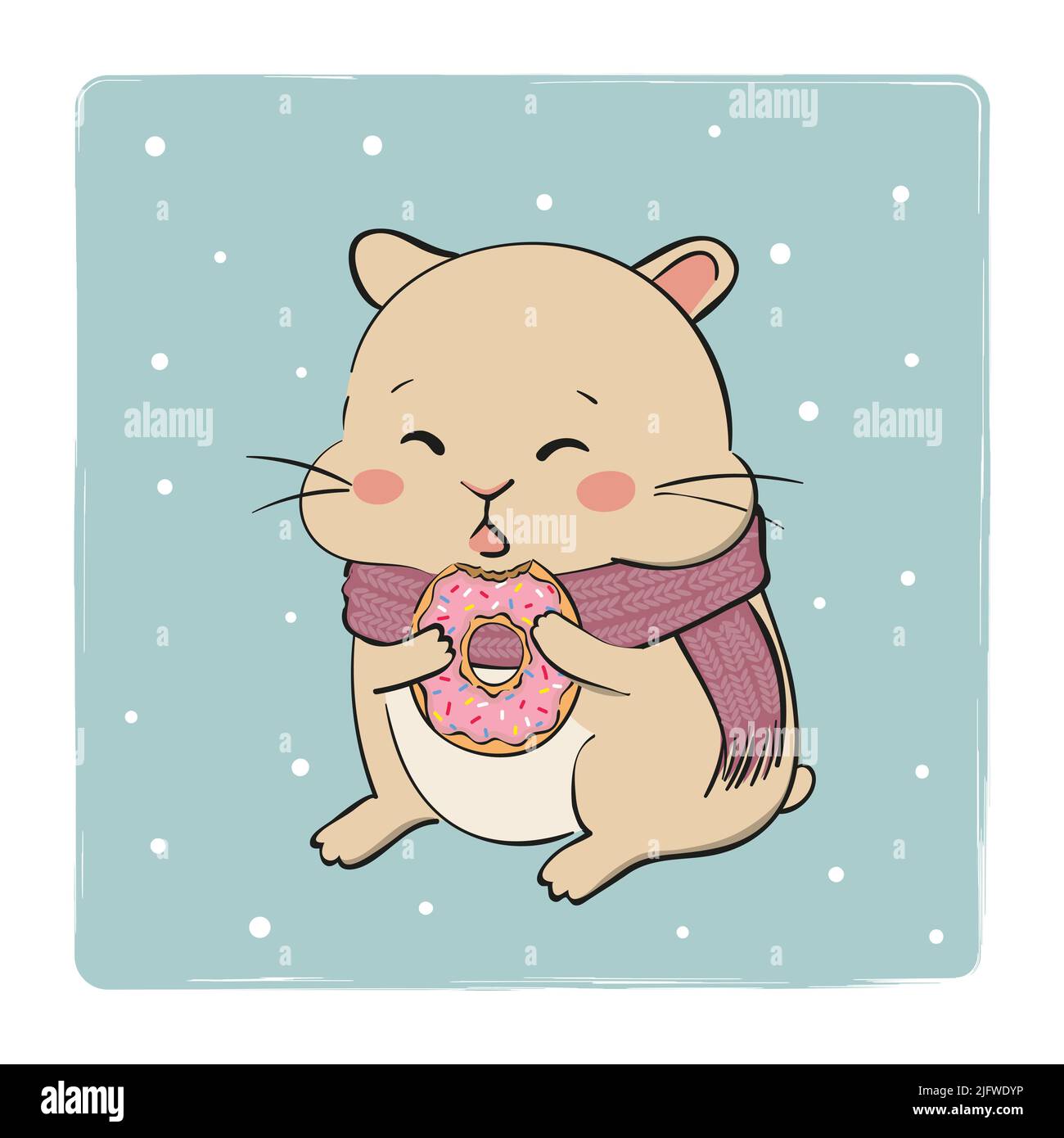 Eating hamster Stock Vector Images - Alamy