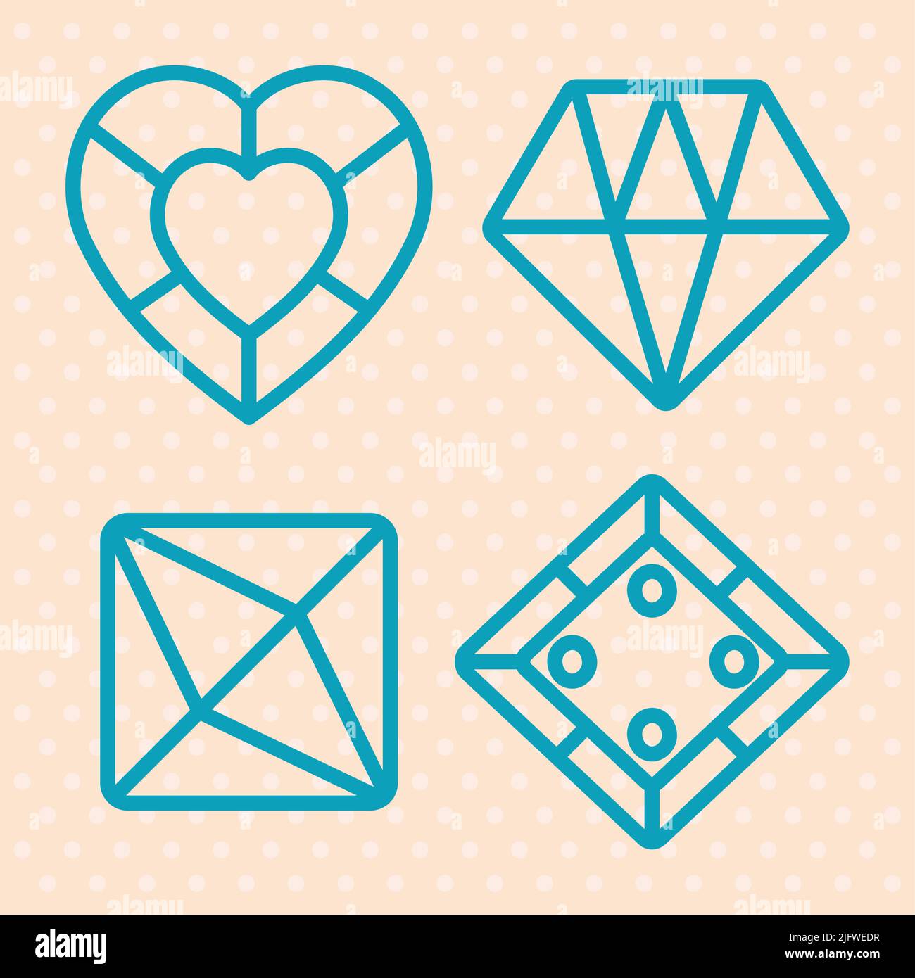 diamonds icon set Stock Vector Image & Art - Alamy
