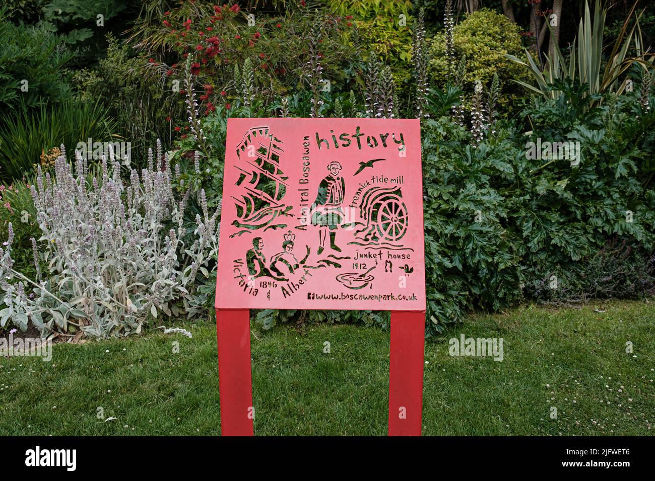 Views of Boscawen Park, Malpas, Truro, Cornwall Stock Photo - Alamy