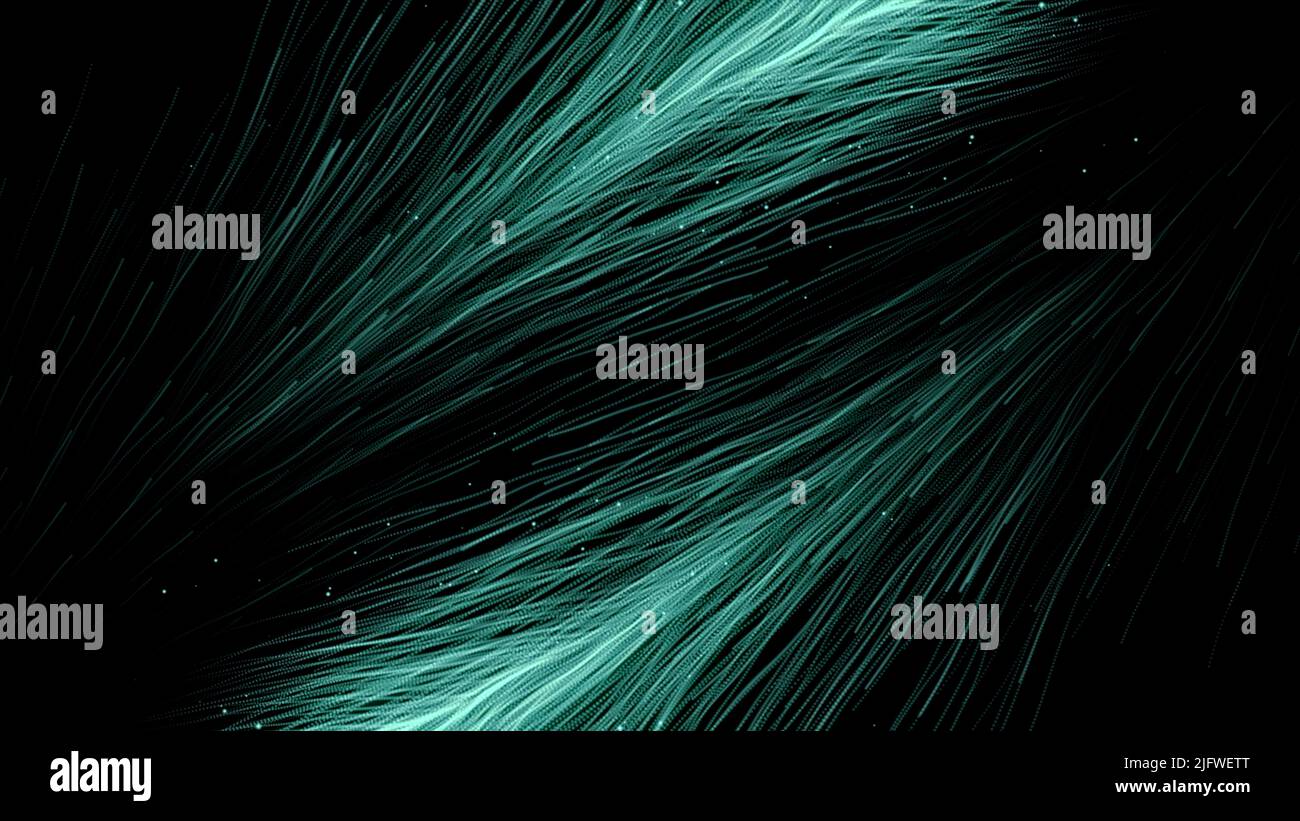 Black background with animation.Motion.Bright lines of light color ...