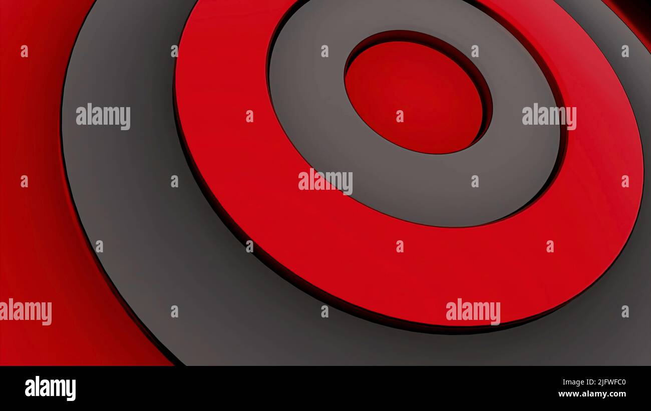 Red and blue with gray background. Design. Bright twisted loops in ...