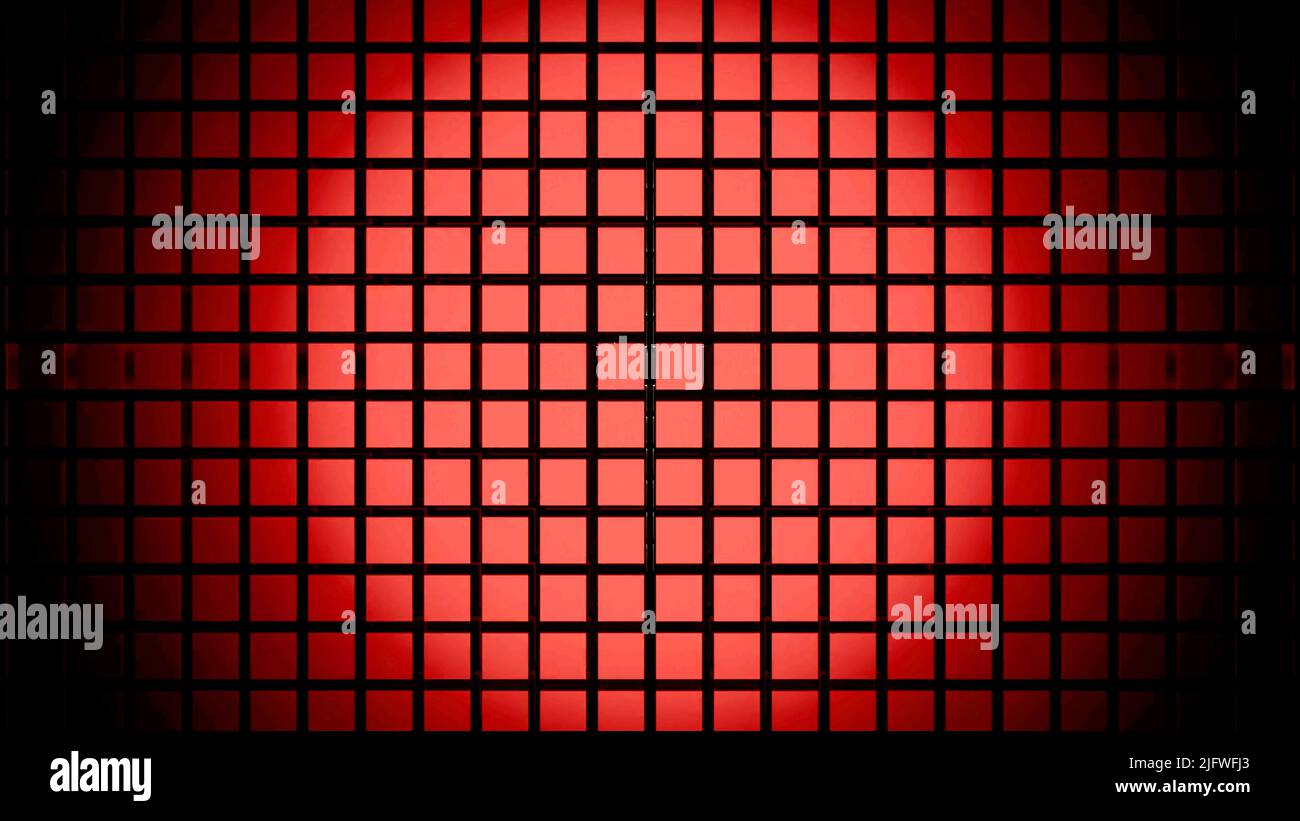 Small red squares.Design. The created pattern of squares close to each ...
