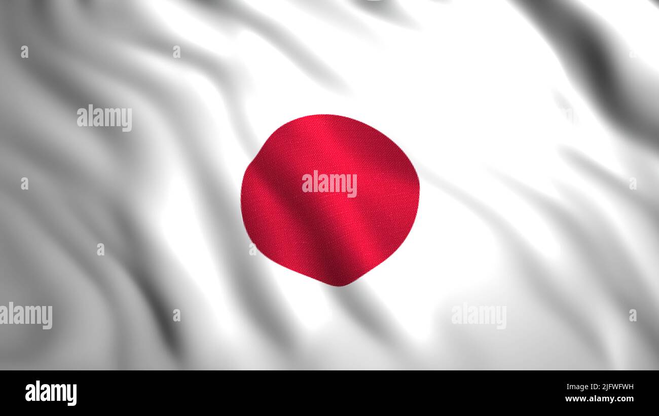 Background of waving flag of country. Motion. Beautiful 3d animation ...