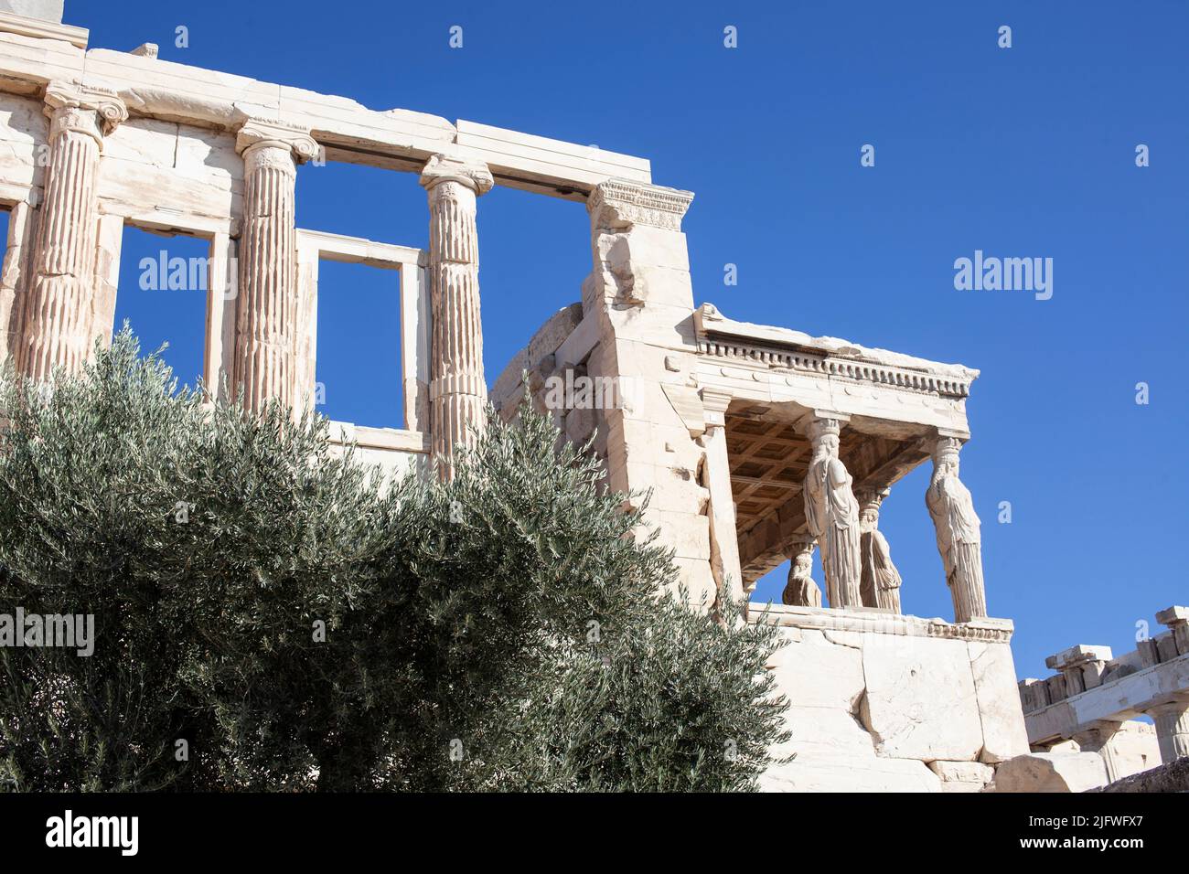 view on parthenone athens from small real parts, reconstruction in ...