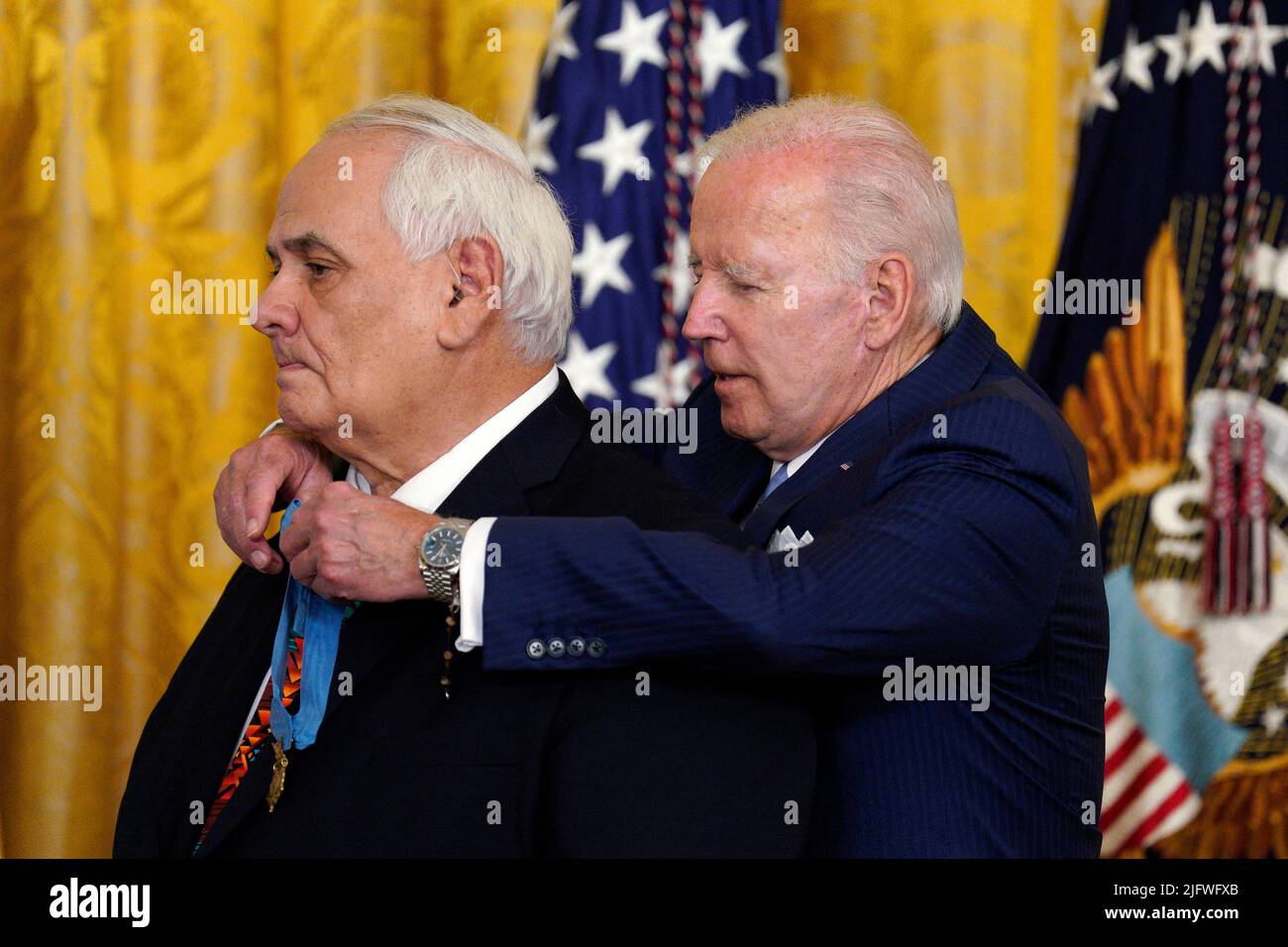 Washington, US, July 5, 2022. U.S. President Joe Biden awards the Medal ...