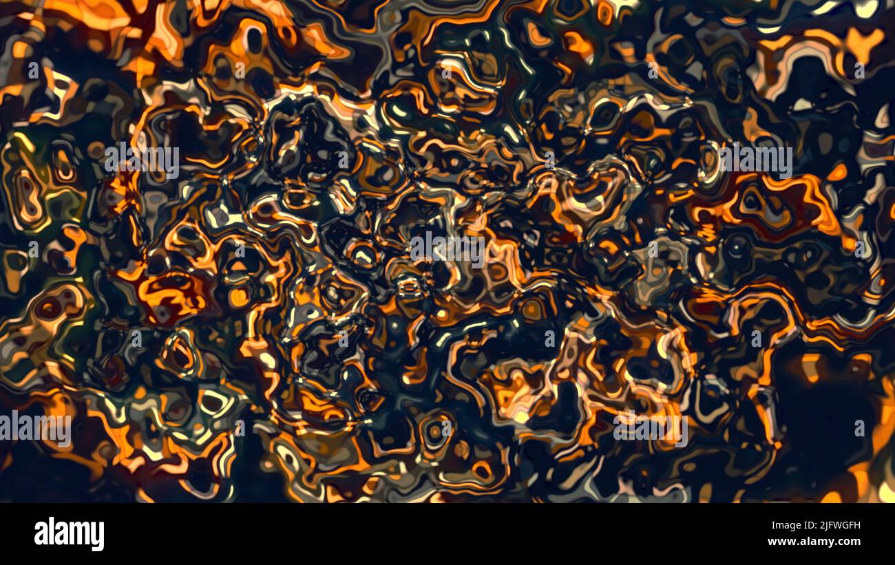 Plasma liquid with shimmering moving texture. Motion. Slowly bubbling ...
