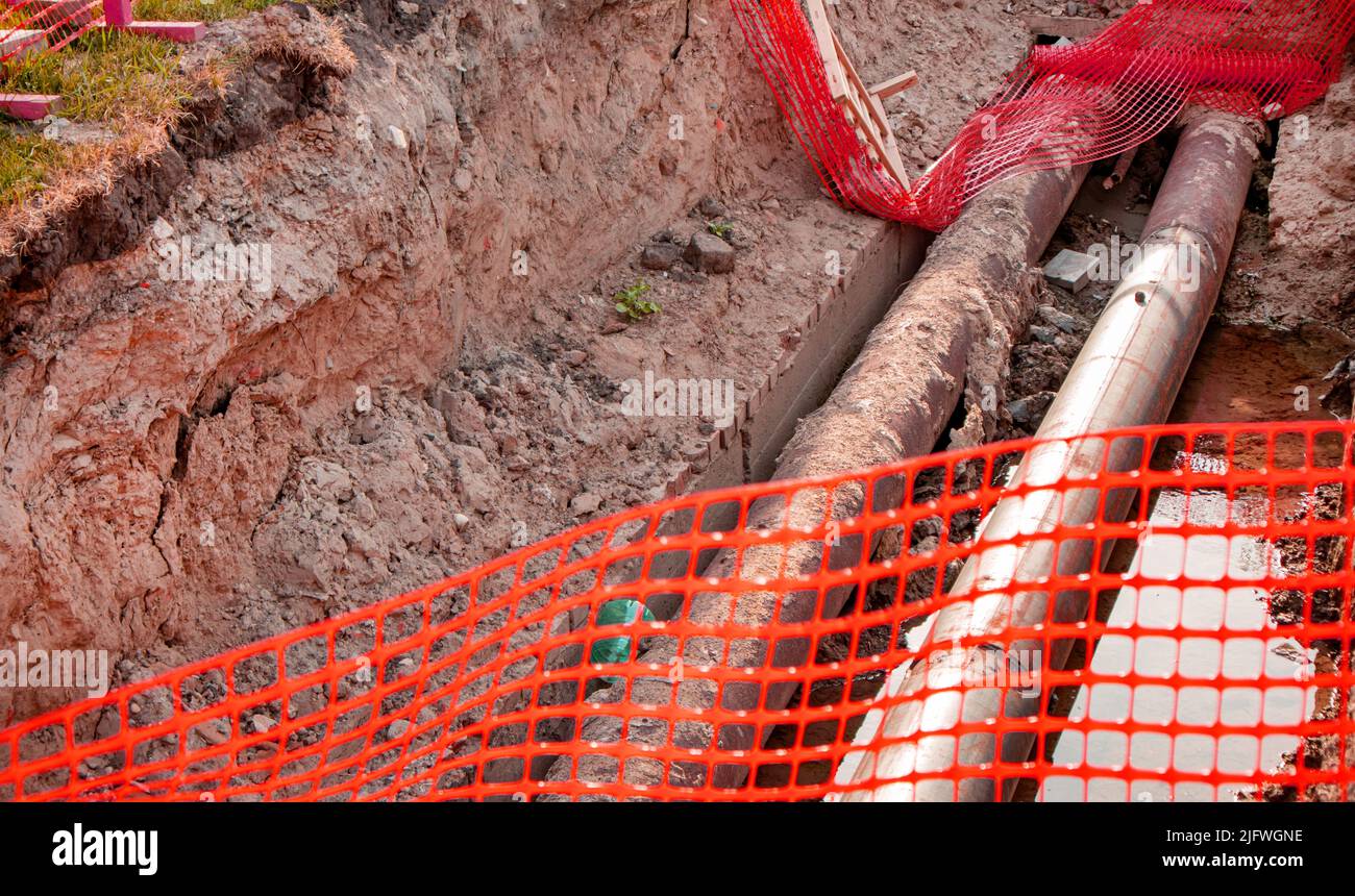 Repair of the heating plant system with the laying of new underground ...