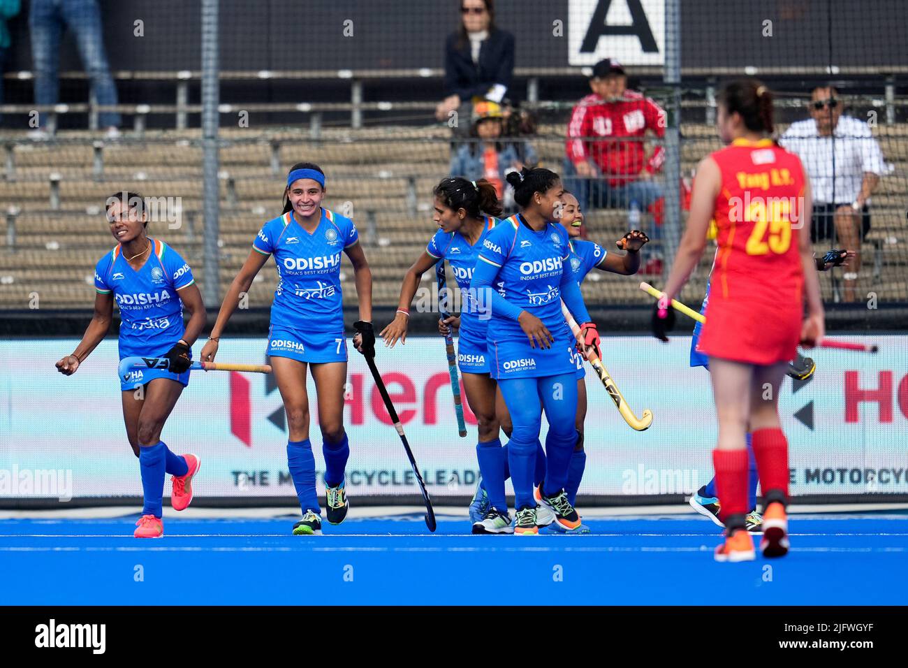 AMSTELVEEN, NETHERLANDS - JULY 5: Sharmila Devi of India during the FIH ...