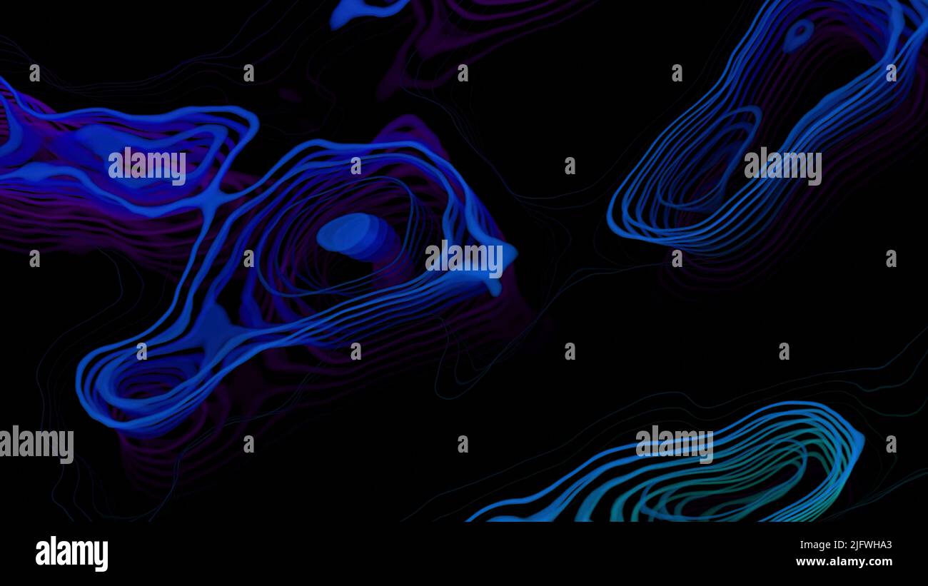 Spots of energy plasma on black background. Design. Moving spots with ...