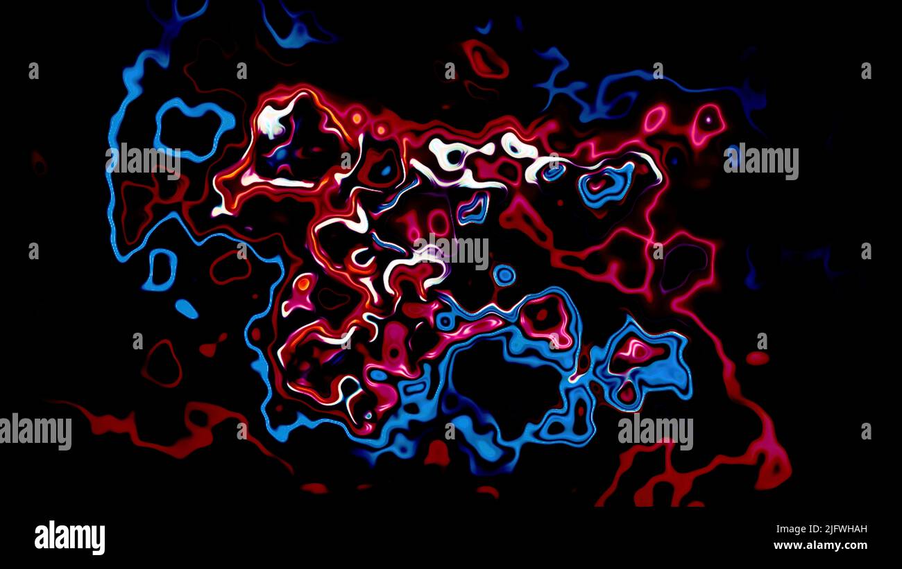 Color plasma pattern. Motion. Psychedelic swirling pattern with flashes ...