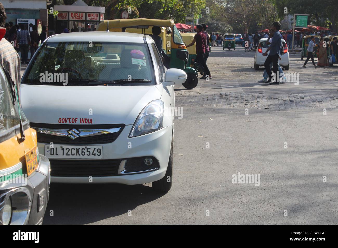 Delhi police car hi-res stock photography and images - Alamy